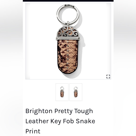 Brighton | Accessories | Brighton Snake Print Key Fob Nwt Classy | Poshmark
